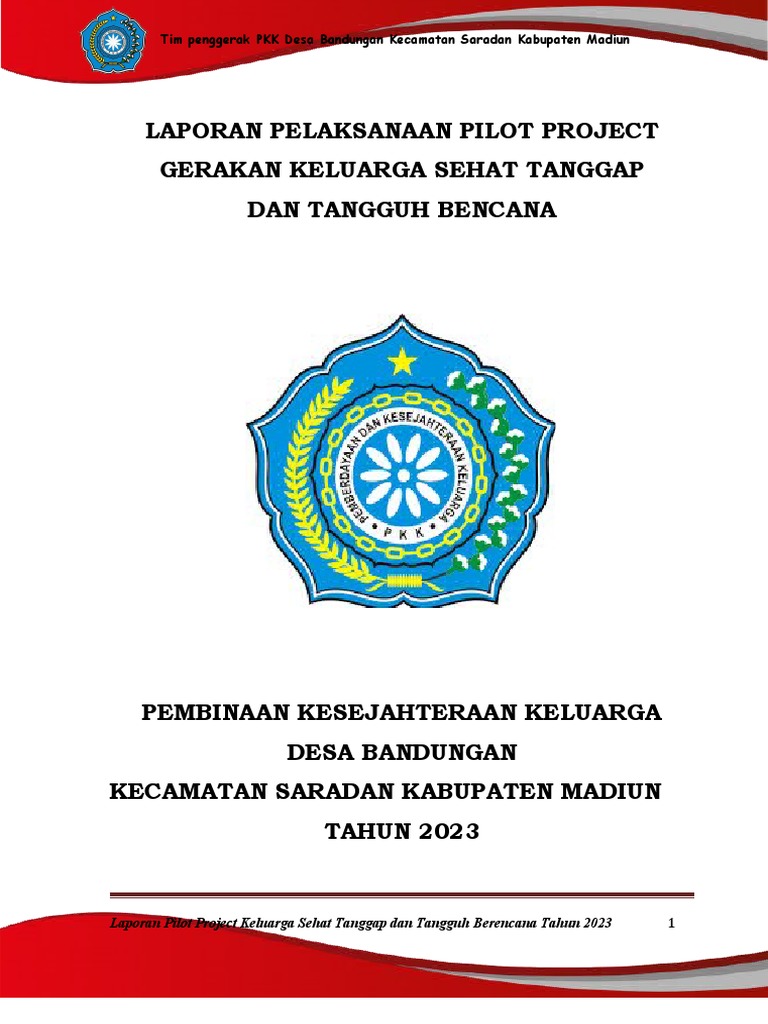 Laporan Pilot Project Keluarga Sehat 2023 | PDF | Kesehatan Holistik