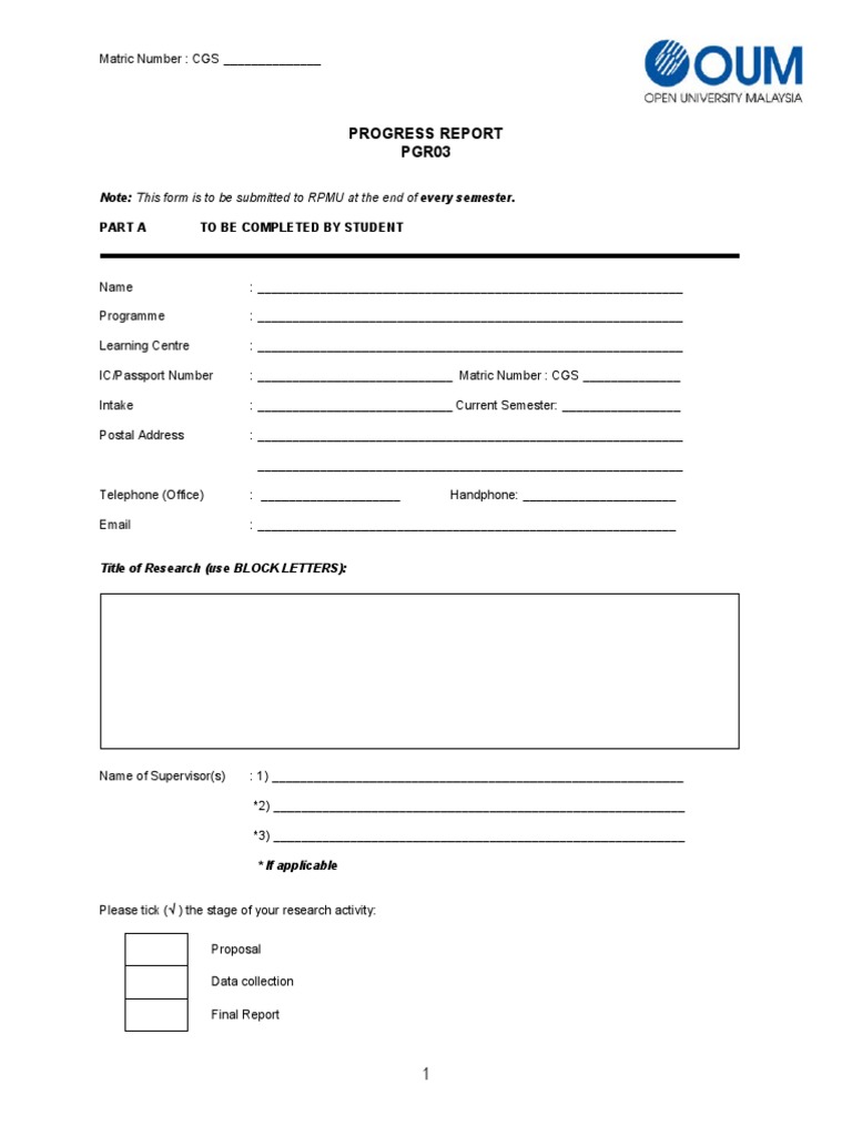 PGR03 - Progress Report | PDF