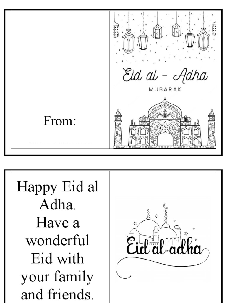 Kad Raya Aidil Adha (English) | PDF