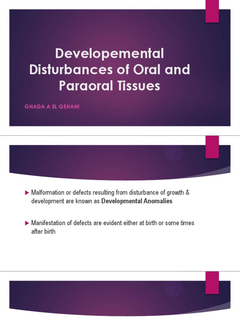 Developmental Disturbances in Oral Tissues | PDF | Human Tooth | Tooth ...