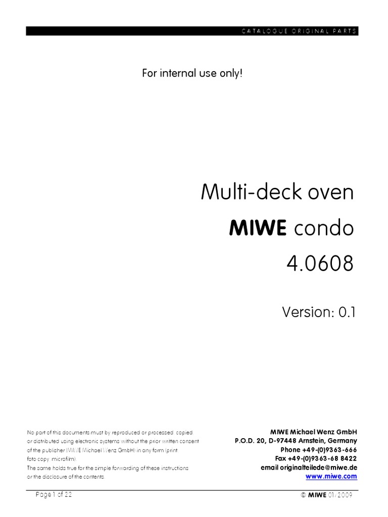 Multi-Deck Oven Condo | PDF