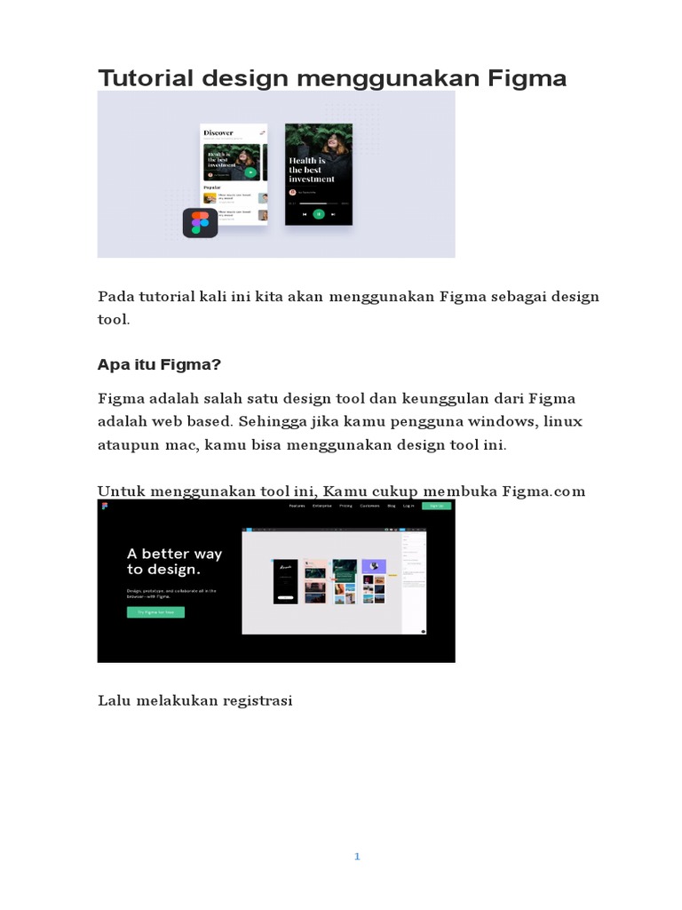 Tutorial Design Menggunakan Figma | PDF