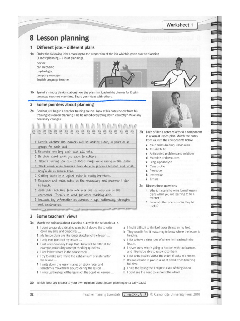 Teacher-Training-Essentials. Chapter 8. Lesson Planning | PDF