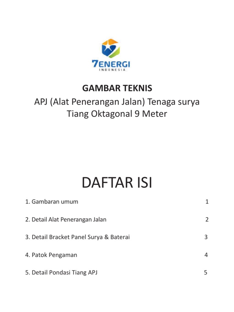 Gambar Teknis APJ Solar Cell | PDF
