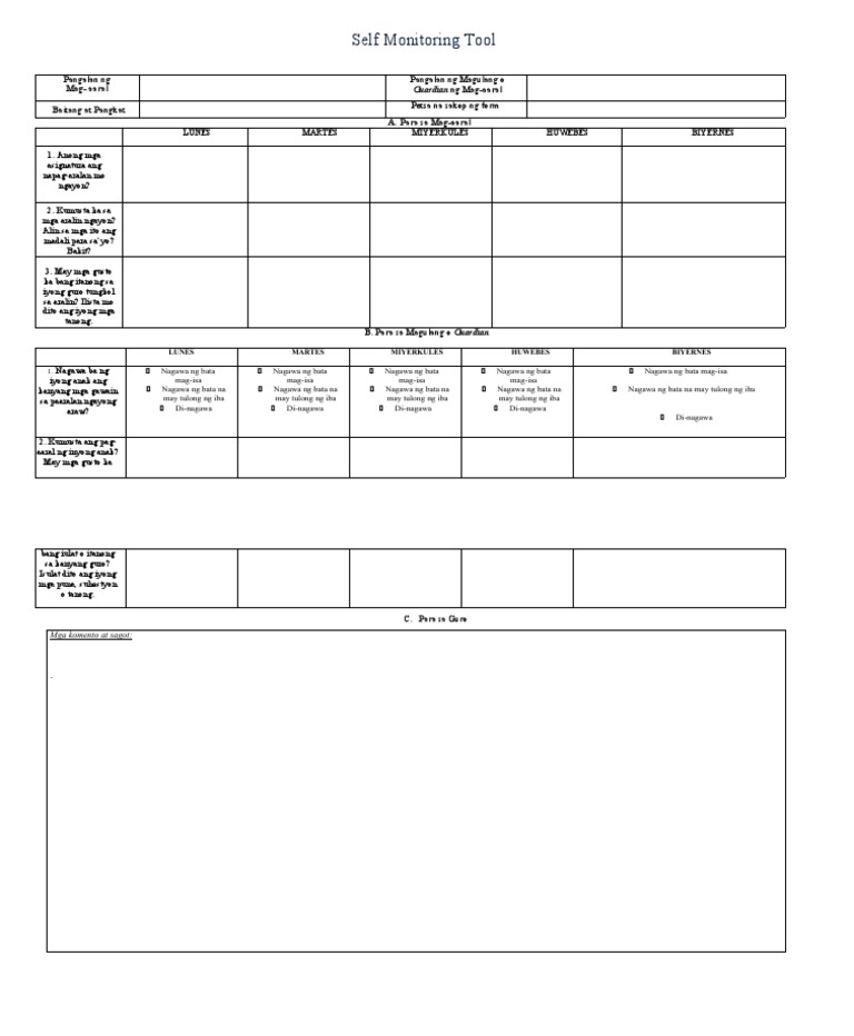 ILMP (Individual Learning Monitoring Plan) | PDF ILMP (Individual Learning Monitoring Plan) | PDF