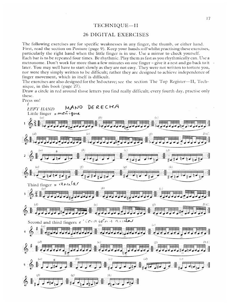 Technique - Digital Exercises | PDF