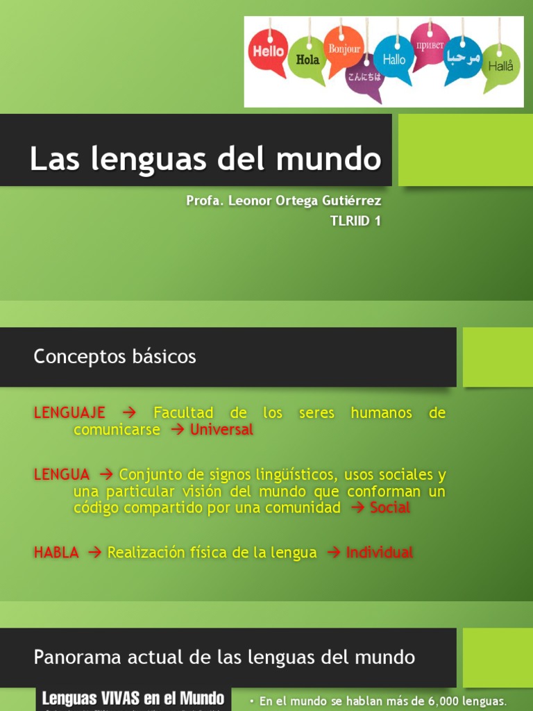 Las Lenguas Del Mundo | PDF | Lingüística | Lengua española