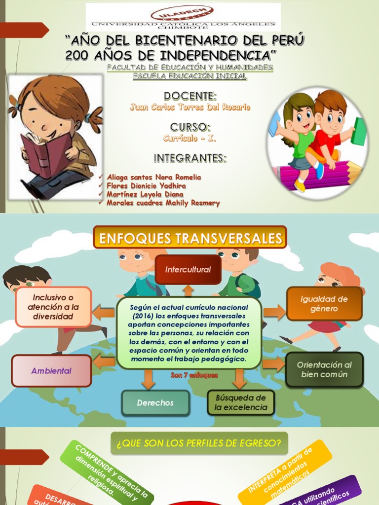 Enfoques Transversales para El Desarrollo Del Perfil de Egreso | PDF ...