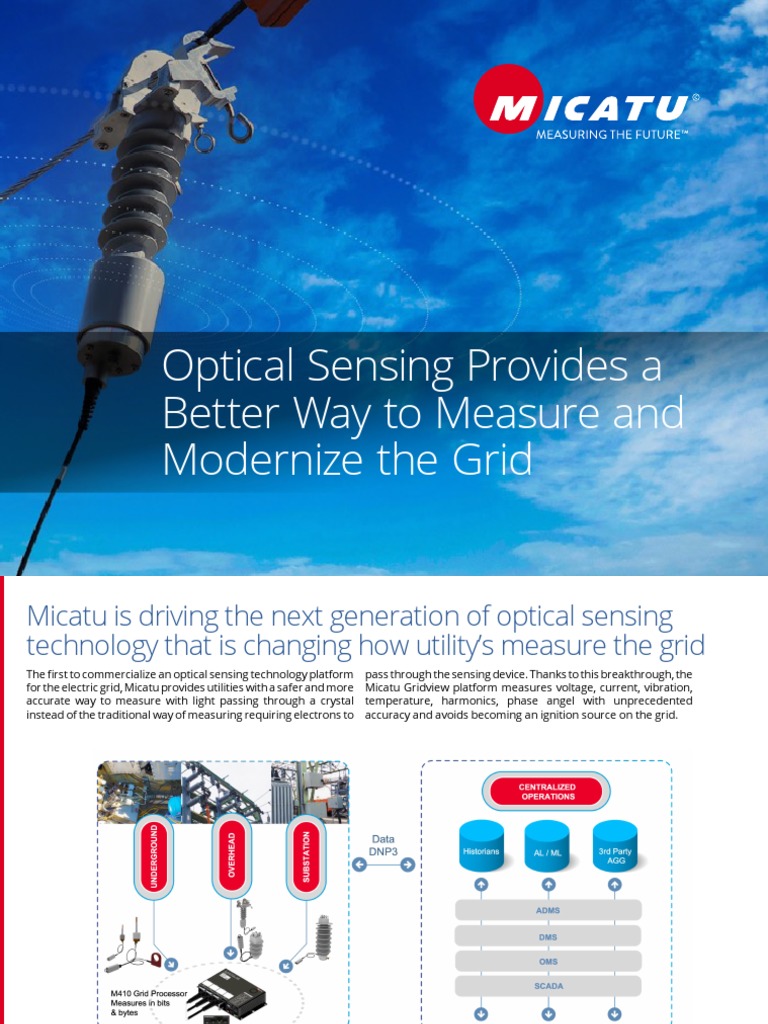 Micatu Optical Voltage and Current Sensor Brochure - July2022 | PDF