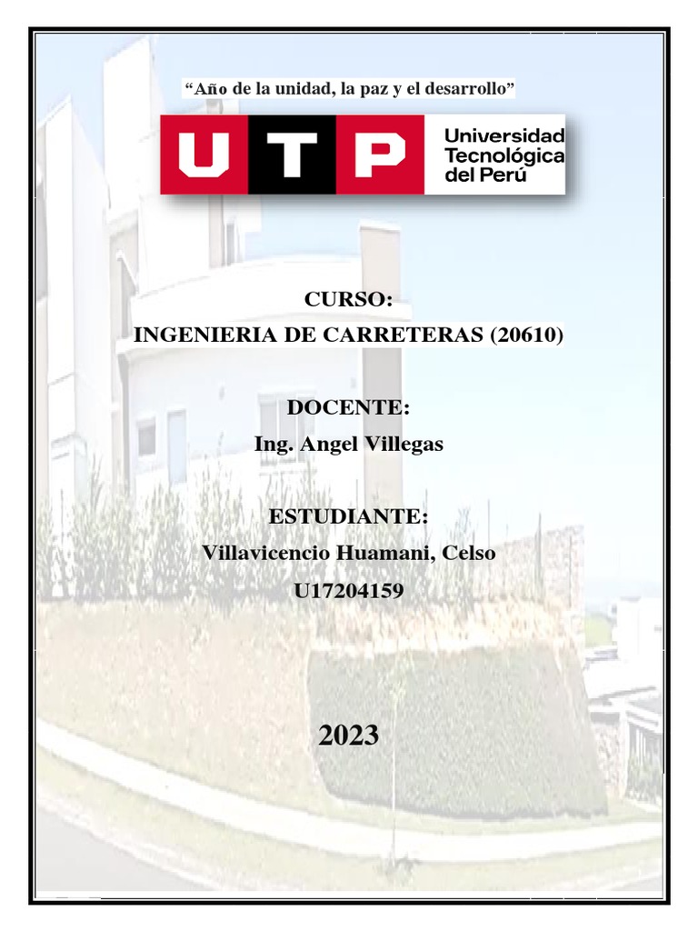 Tarea Ing. Carreteras | PDF Tarea Ing. Carreteras | PDF