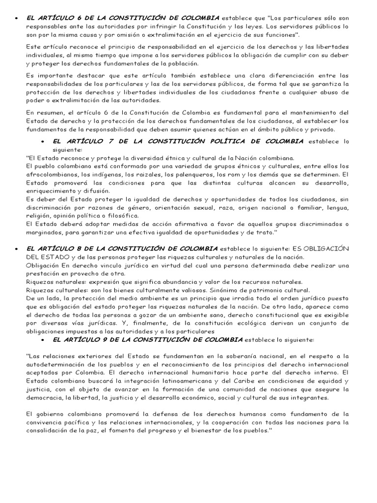 Explicación del Artículo 6 de la Constitución | PDF | Estado (política ...