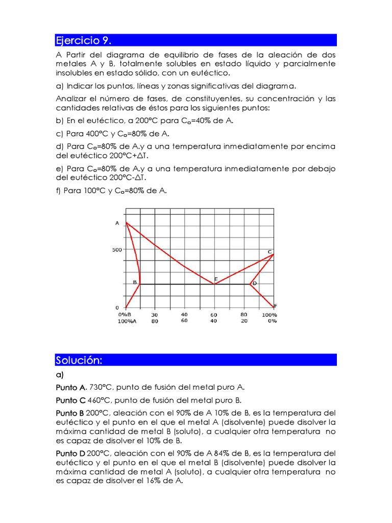 Ejercicio 9 | PDF | Fase (materia) | Solubilidad