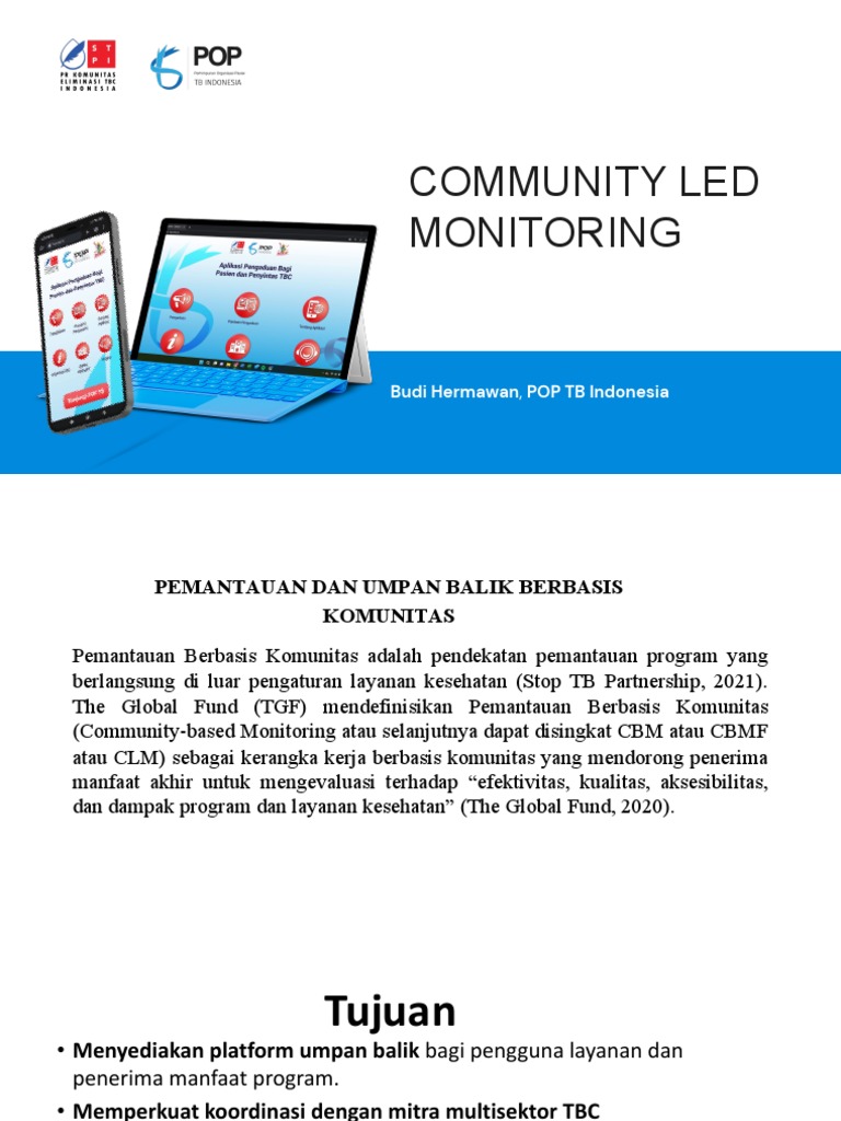 KemenkoPMK - Community Led Monitoring POP TB 13 Juli 2023 | PDF