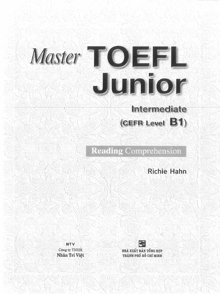 Master TOEFL Junior Intermediate CEFR B1 Reading Comprehension | PDF