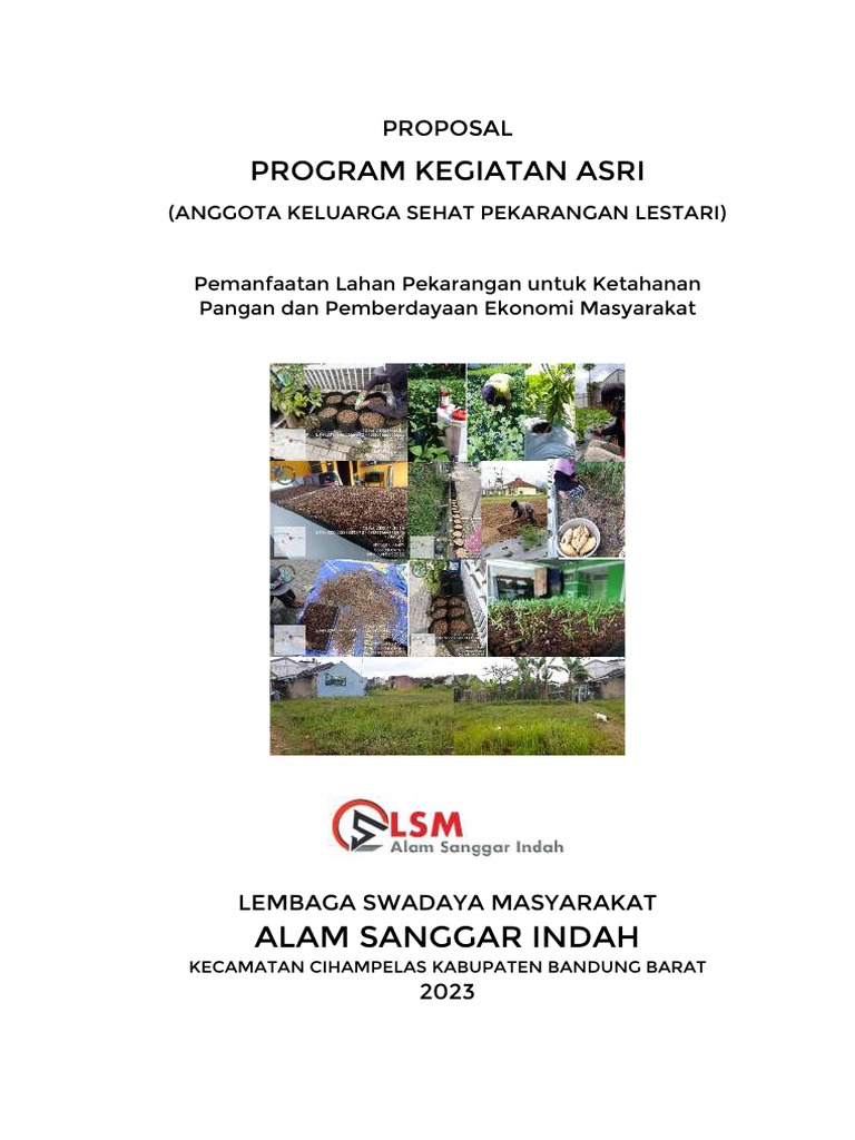 PROPOSAL LSM + Lampiran | PDF