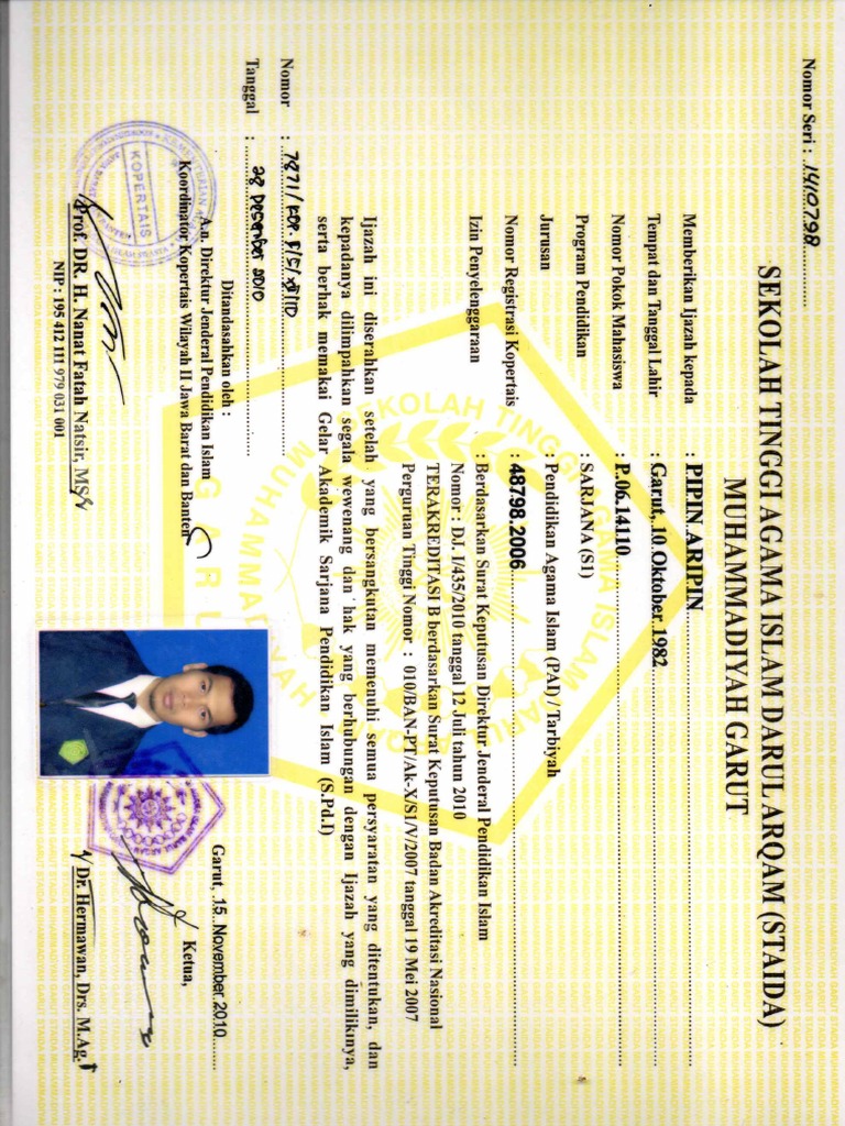 Ijazah S1 | PDF