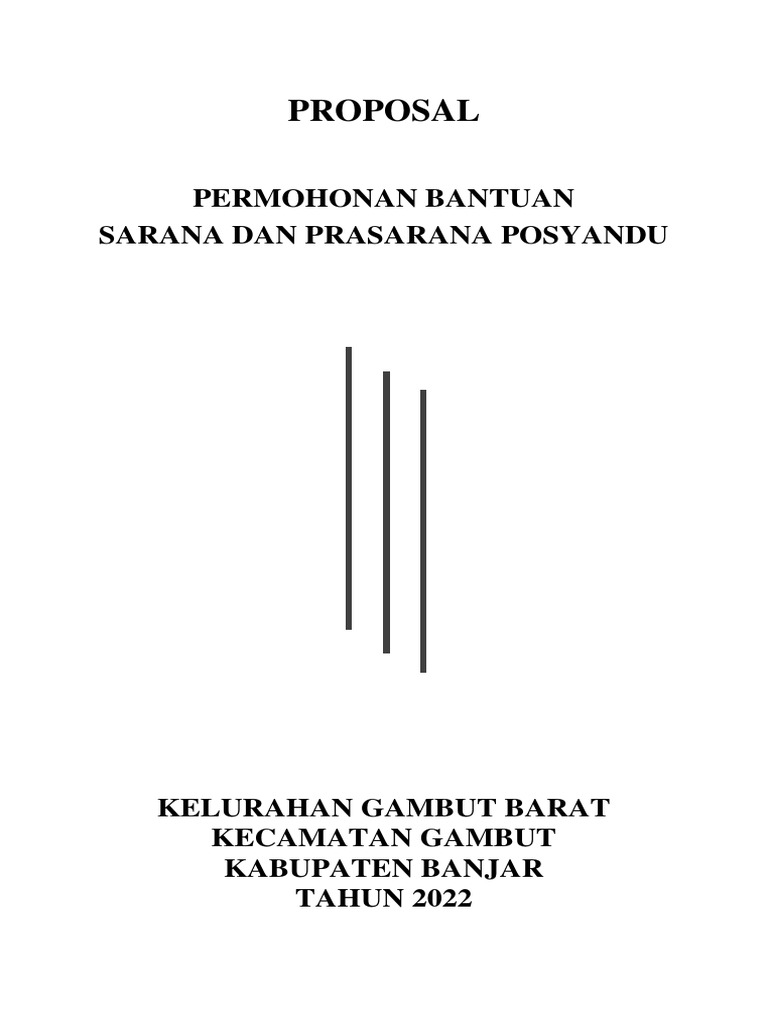 Proposal Posyandu | PDF | Wellness