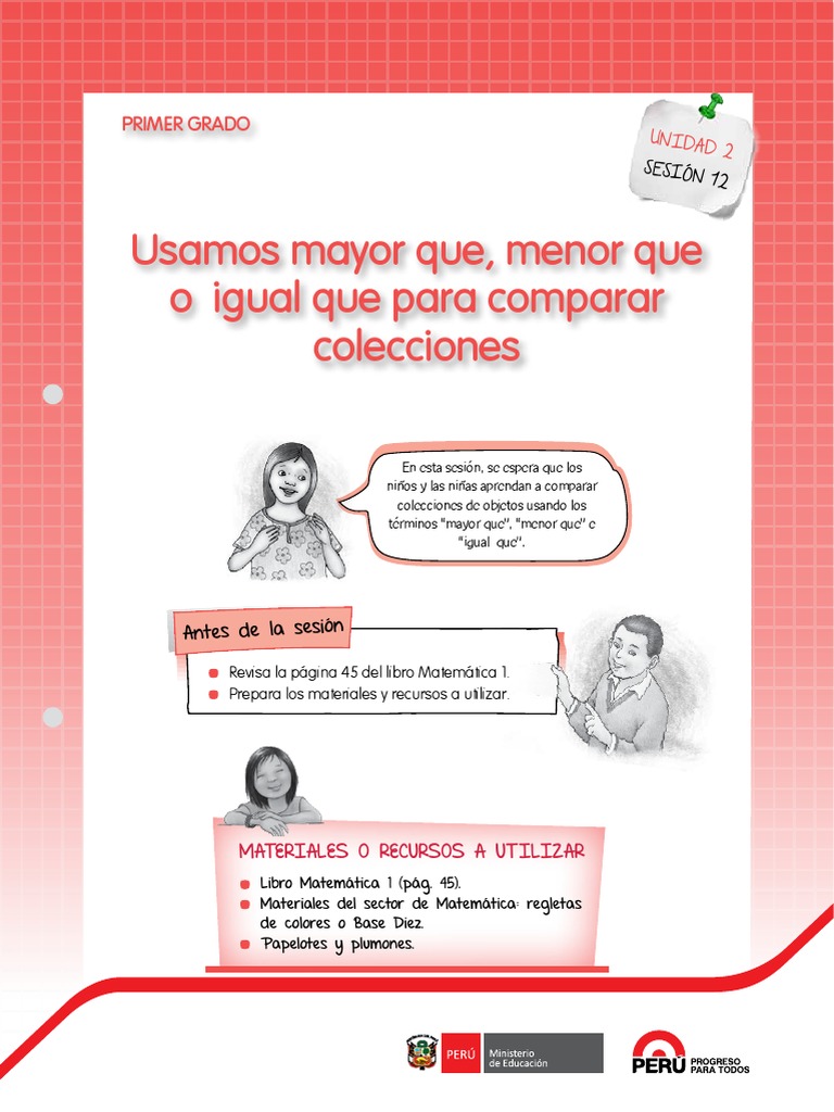 Usamos Mayor Que, Menor Que o Igual Que para Co | Descargar gratis PDF ...