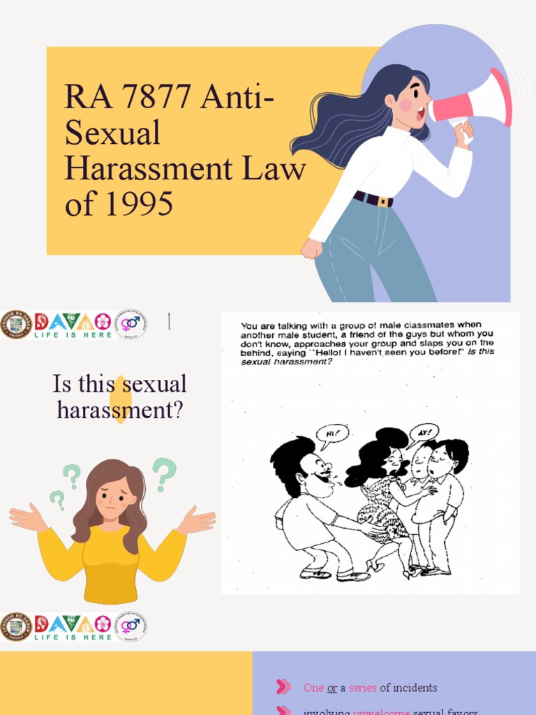 R.A. 7877 Anti Sexual Harassment Law of 1995 | PDF | Sexual Harassment ...