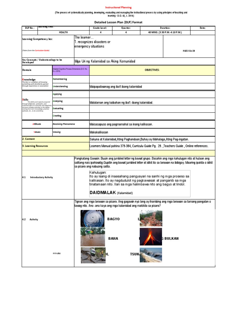 Cot - DLP - Mapeh 5 | PDF