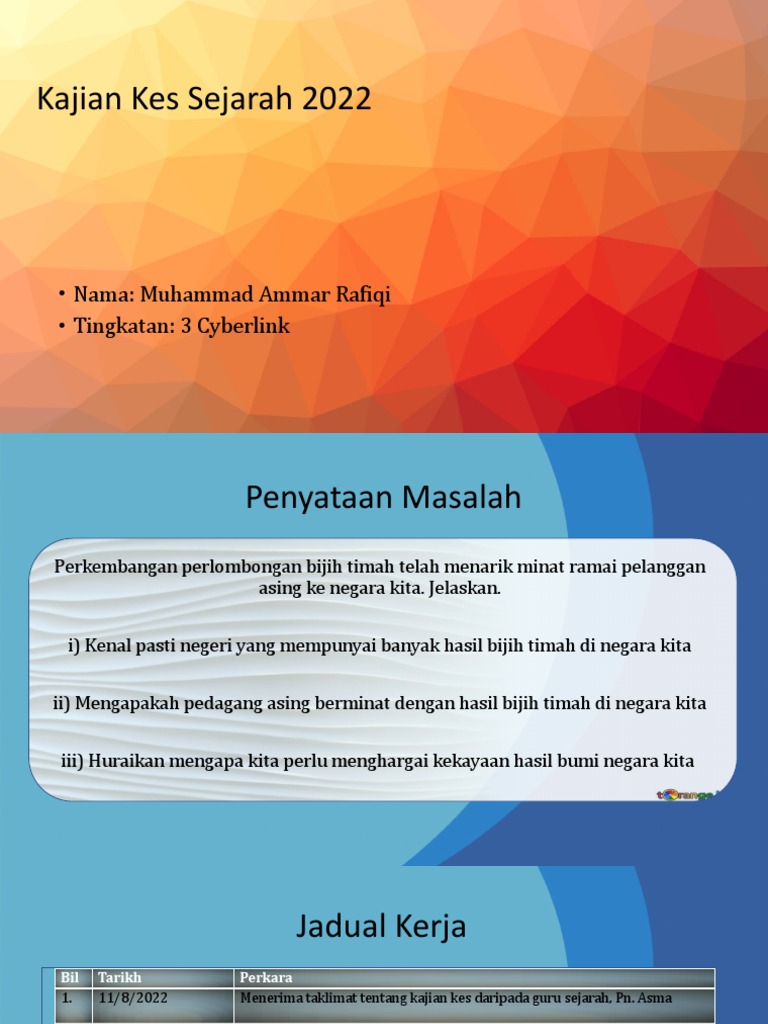 Kajian Kes Sejarah f3 | PDF