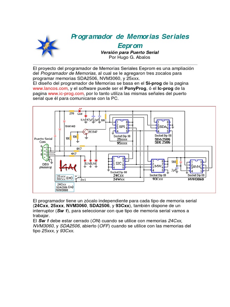 Programador de Memorias Seriales Eeprom | PDF | Microsoft Windows | Archivo de computadora