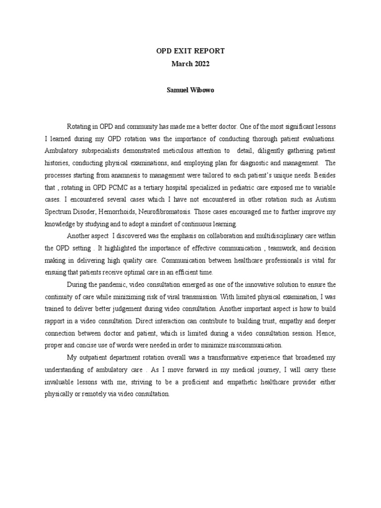 Community Exit Report | PDF