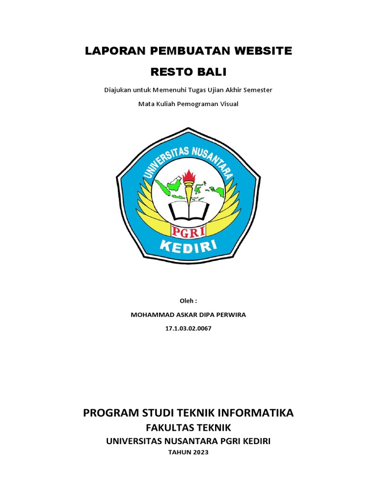 LAPORAN Project UAS 2023 | PDF