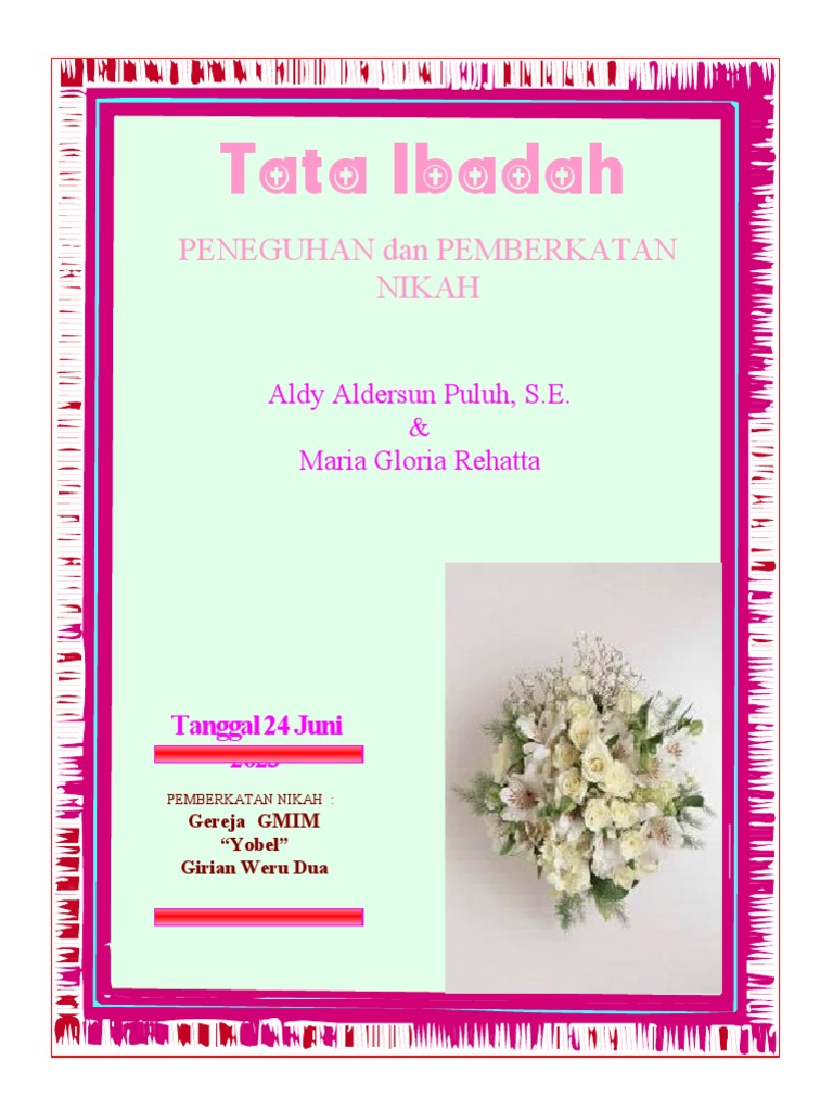 Tata Ibadah Peneguhan & Pemberkatan Nikah | PDF