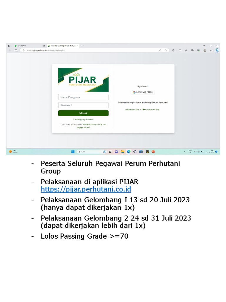 Tutorial PIJAR E-Learn | PDF
