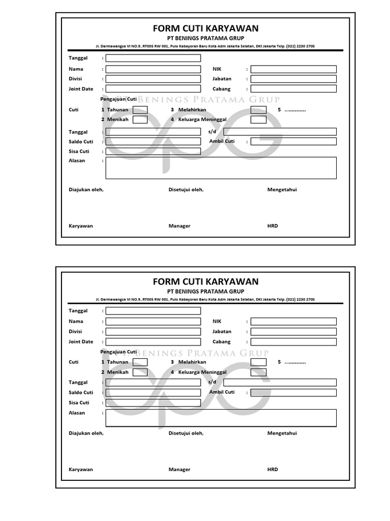 Form Administrasi | PDF
