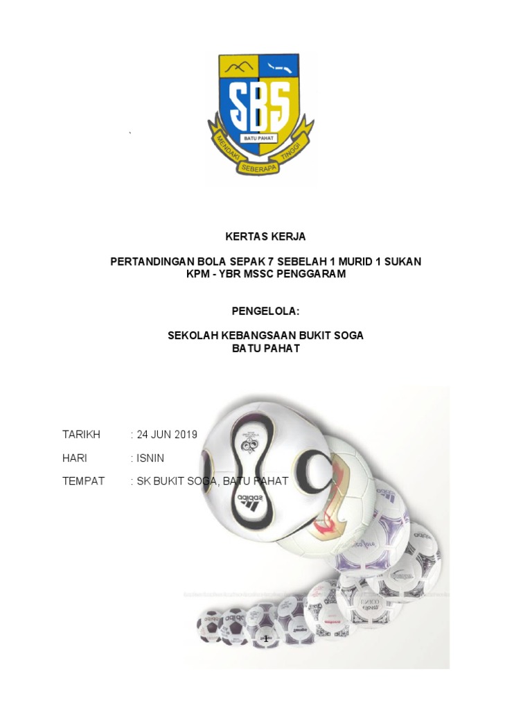 Kertas Kerja Ybr MSSC Penggaram 2019 | PDF