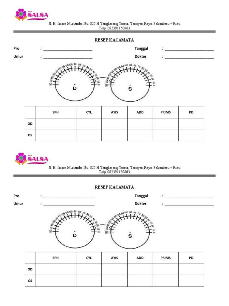Resep Kacamata | PDF