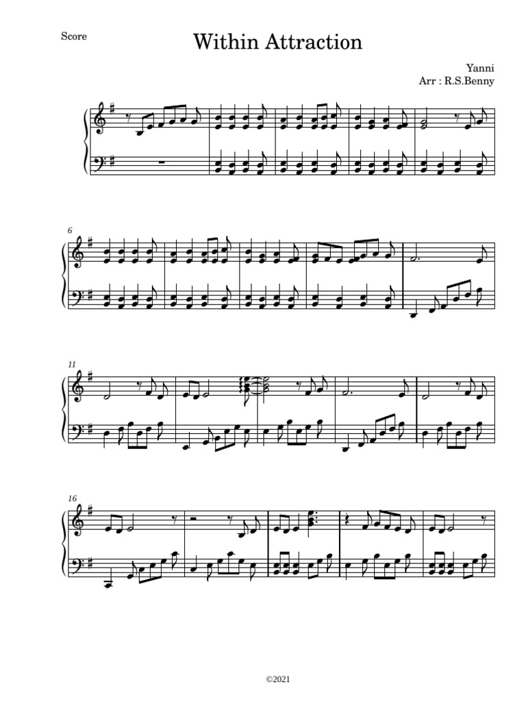 Within Attraction Yanni | PDF