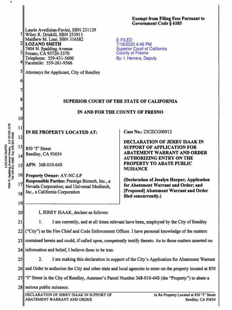 Legal Notice for Property Abatement | PDF | Hazards | Fire Safety