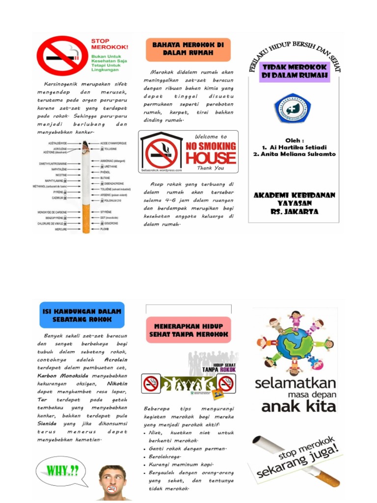 Leaflet Bahaya Rokok | PDF