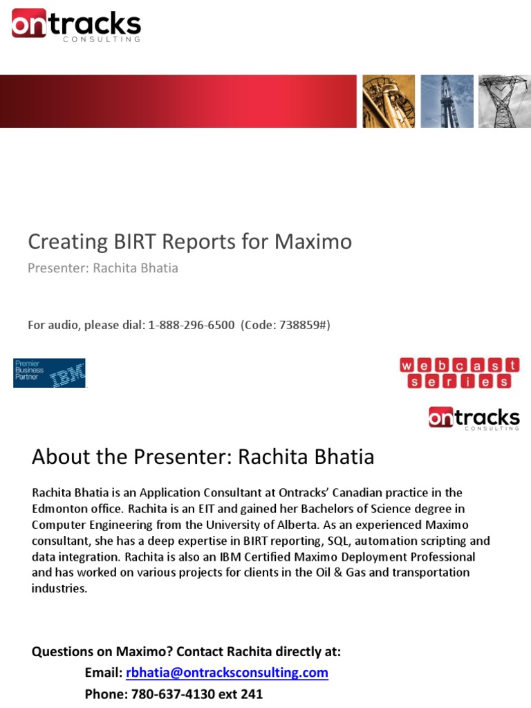 Creating Birt Reports For Maximo Download Free Pdf Databases Sql