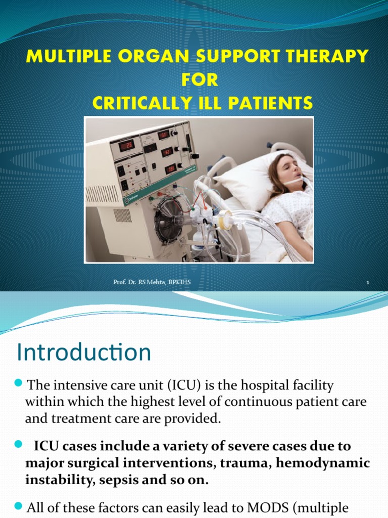 Organ Support Techniques | Download Free PDF | Intensive Care Medicine ...