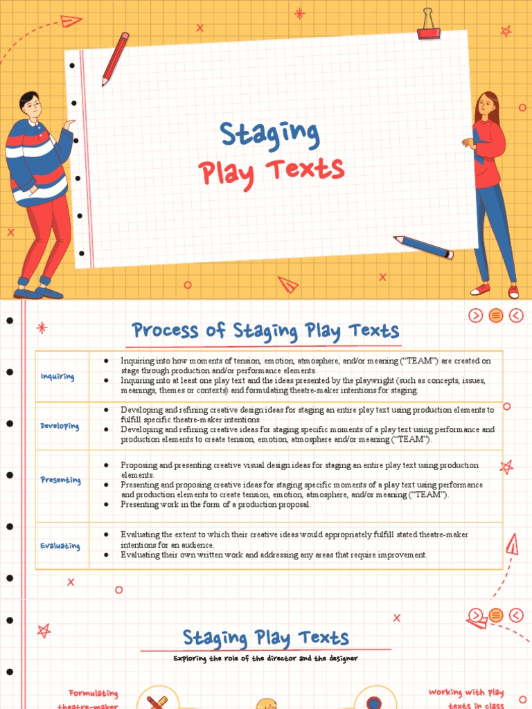 Script Analysis For Staging Play Texts (Supplementary) | PDF ...