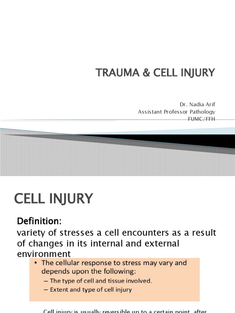 Trauma and Cell Injury Overview | PDF