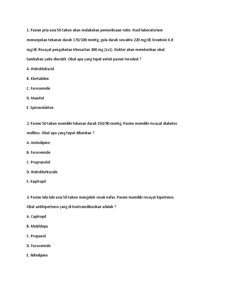 Soal Treatment | PDF