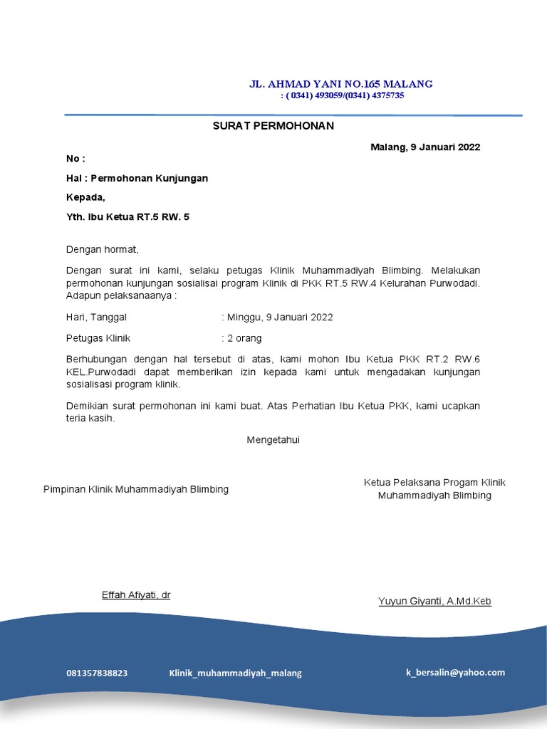 Surat Permohonan | PDF