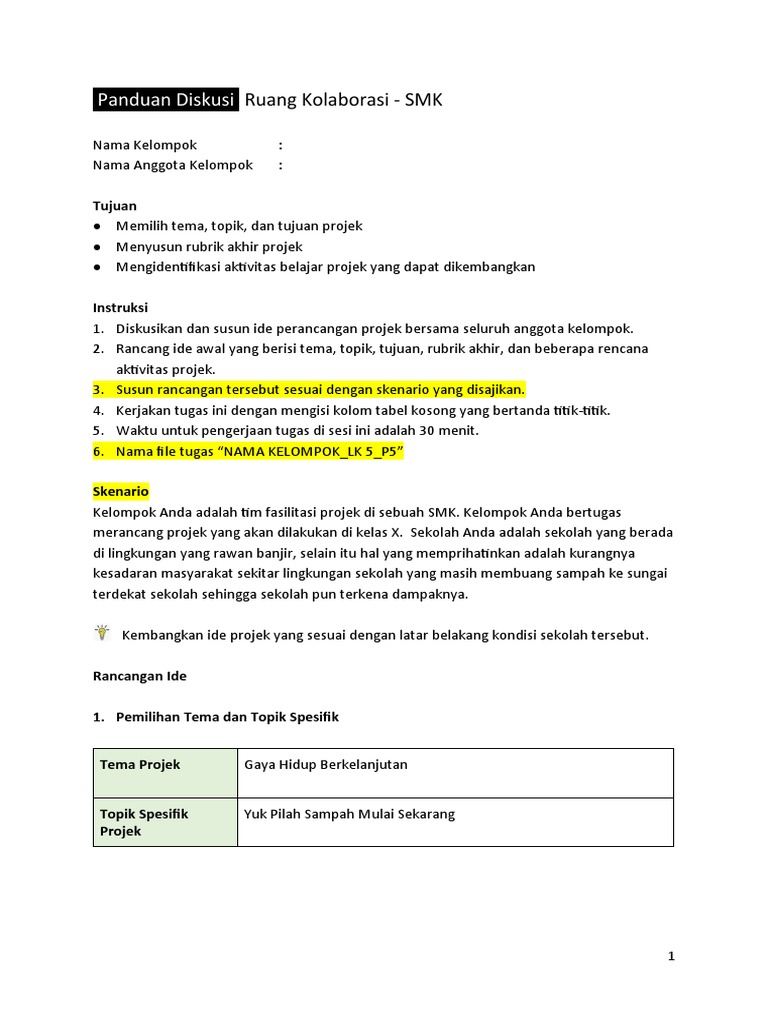 Rancangan Projek Gaya Hidup Berkelanjutan | PDF | Seni | Pengembangan Diri