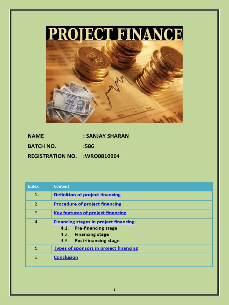 Project Financing | PDF