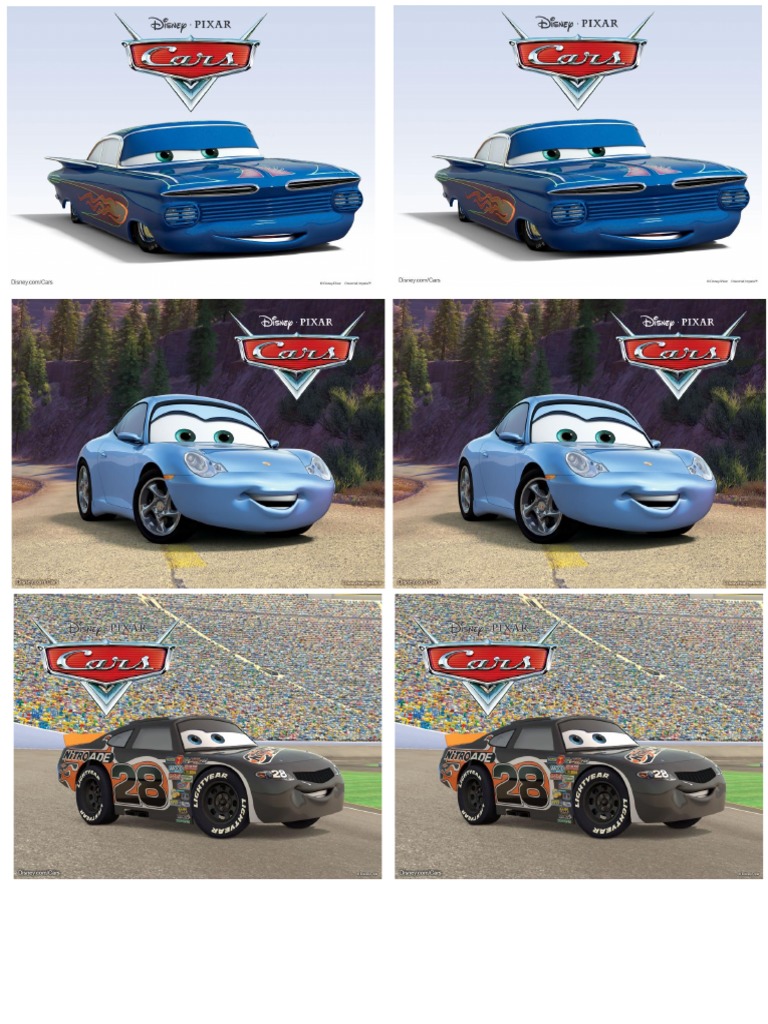 Cars Matching Cards | PDF
