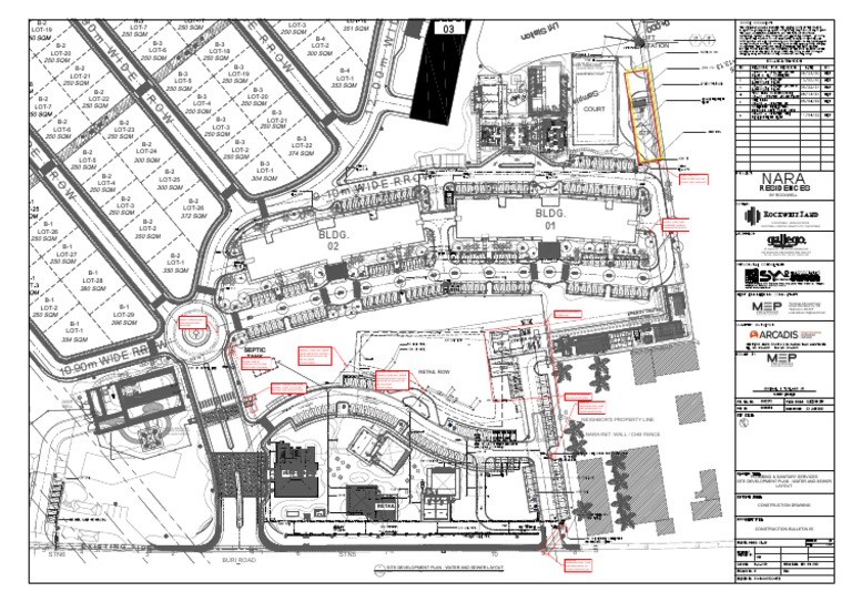 P-2-5100.3 - Site Development Plan - Water and Sewer Layout - Comments ...