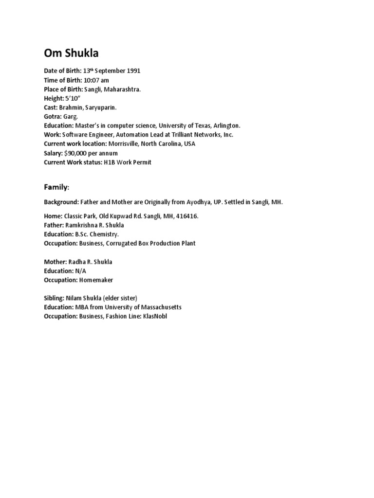 Om Shukla | PDF