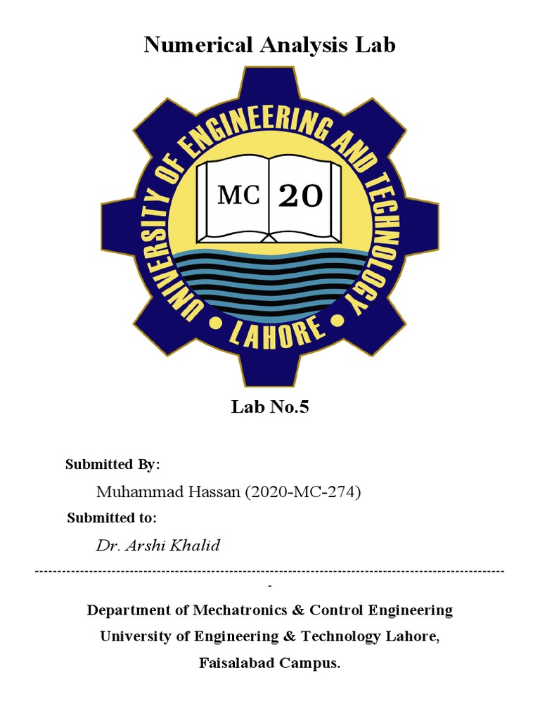 Lab No.5 | PDF | Finite Difference | Mathematics Of Computing