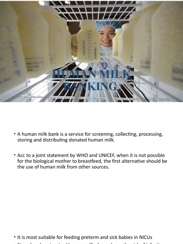 Human Milk Banking Overview | PDF