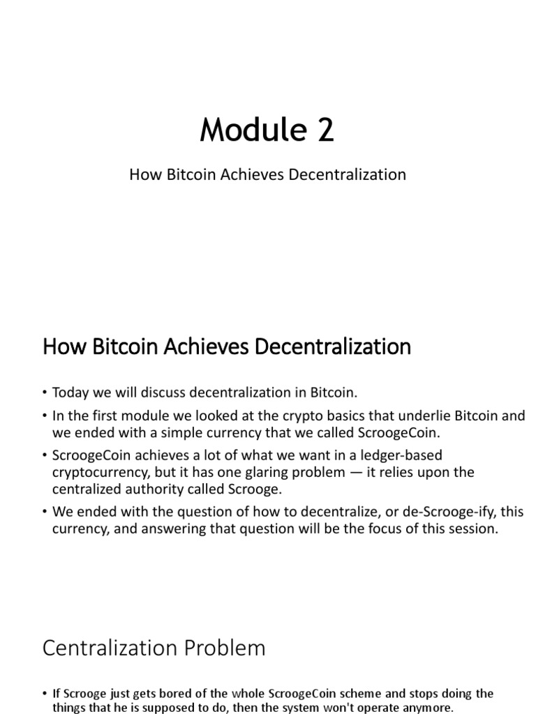 How Bitcoin Achieves Decentralization | PDF